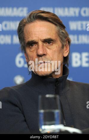 British actor Jeremy Irons attending the 'Night Train to Lisbon' Press ...