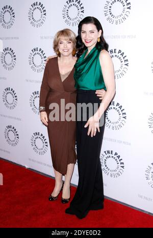 Pat Mitchell and Julianna Margulies pose before speaking at The Paley ...