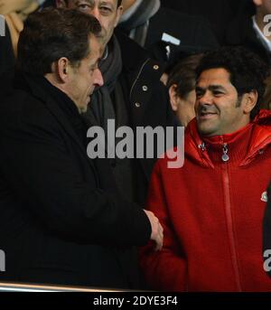 Jamel Debbouze during the French First League soccer match PSG vs OM ...