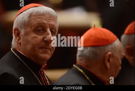Italian cardinal Giuseppe Versaldi attends a prayer at Saint Peter's ...