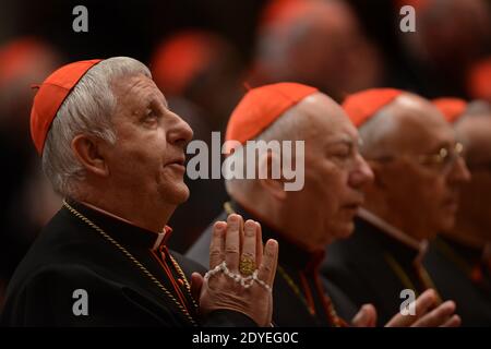Italian cardinal Giuseppe Versaldi attends a prayer at Saint Peter's ...