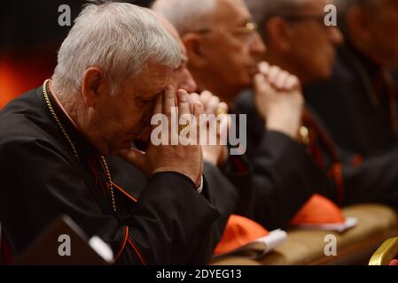 Italian cardinal Giuseppe Versaldi attends the Palm Sunday mass ...