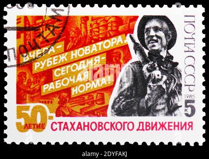 Alexey Stakhanov (1906-1977), Soviet miner, Hero of Socialist Labor ...