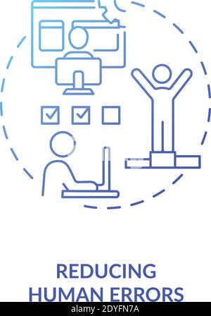 Reducing human errors concept icon Stock Vector Image & Art - Alamy