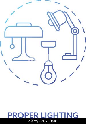 Proper lighting concept icon Stock Vector Image & Art - Alamy