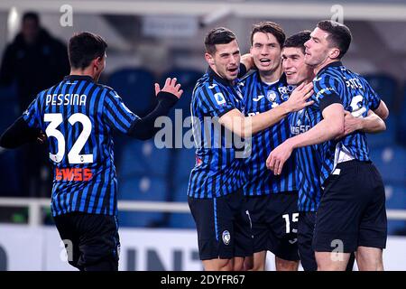 Team of Atalanta during the Italian championship Serie A football match ...