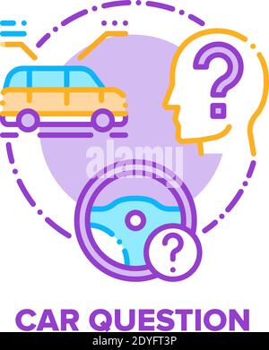 Car Question Vector Concept Color Illustration Stock Vector Image & Art ...