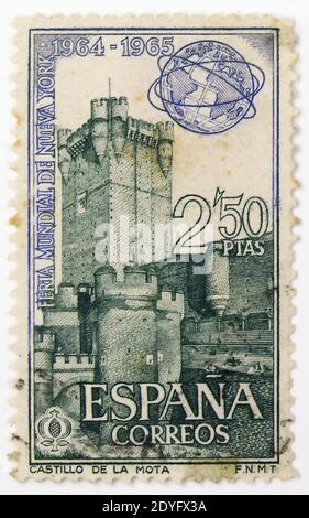 SPAIN - CIRCA 1964: stamp printed by Spain, shows Carrack, circa 1964 ...