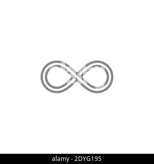 Infinity road loop icon. Infinity symbol. Figure 8 Traffic Loop. Race ...