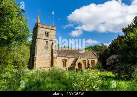 The church of St James the Great at Birlingham, Worcestershire, England ...