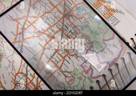 Map of Tulare in California Stock Photo - Alamy