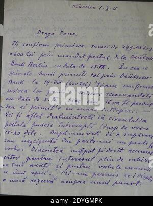 Lascar Vorel - Scrisoare (5 Stock Photo - Alamy