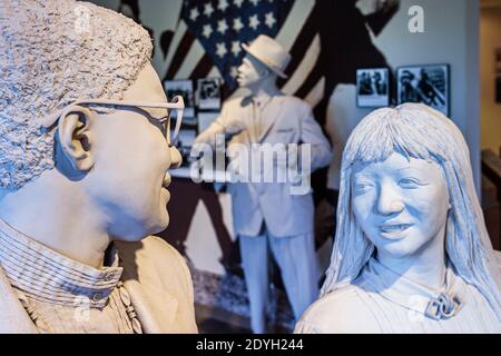 Civil Rights history exhibition inside the Rosa Parks Library and ...