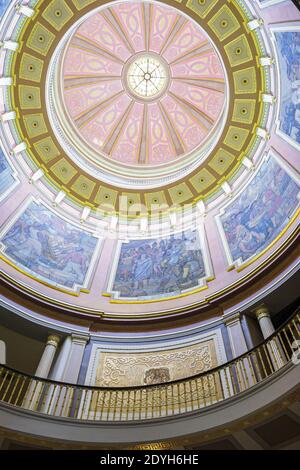 Visitors tour the Capitol Rotunda on Capitol Hill in Washington ...