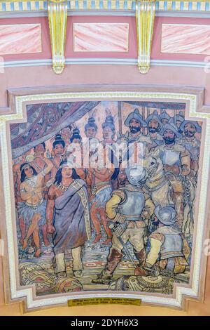 Visitors tour the Capitol Rotunda on Capitol Hill in Washington ...