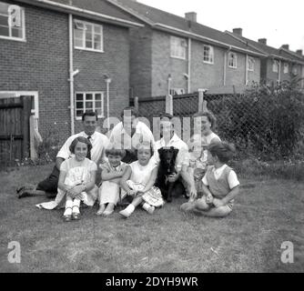 1950s, historical, happy families in post-war Britain... we see here a ...