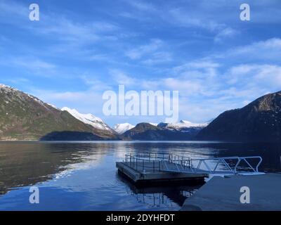 A beautiful view from the famous fjords of Norway Stock Photo - Alamy