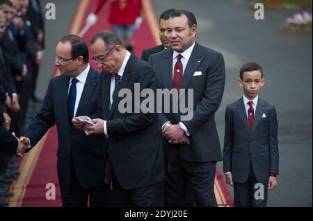Crown Prince Moulay El Hassan attends a ceremony in honor of pope ...