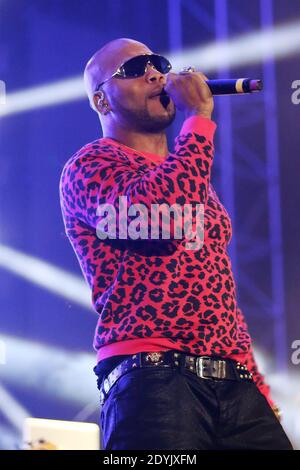 Flo Rida performs onstage during the 102.7 KIIS FM's Wango Tango held ...