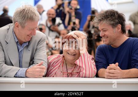 Eric Guirado, Agnes Varda, Regis Wargnier at the Jury Camera D'Or ...
