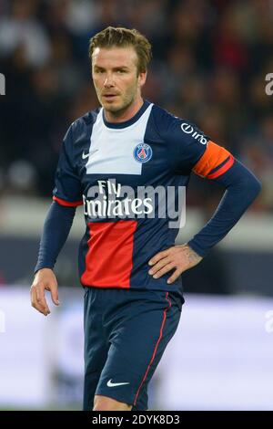 PSG's David Beckham farewell during the French First League soccer ...