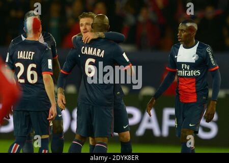 David Beckham crying after being replaced in his last game during the ...