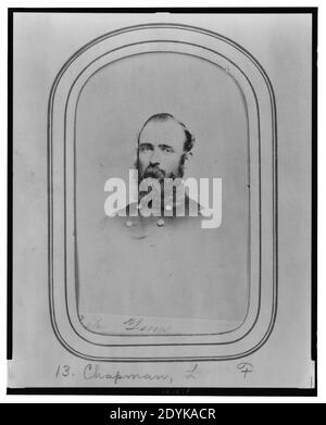A bust portrait of Lansard F. Chapman, facing slightly left. The image ...