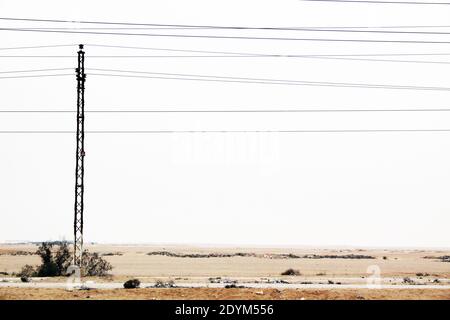 Desert near a checkpoint of Cairo Egypt Stock Photo - Alamy