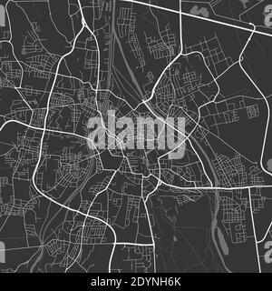 Augsburg map. Detailed map of Augsburg city administrative area ...
