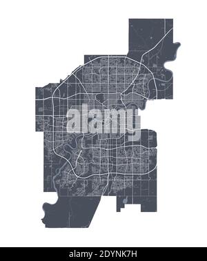 administrative vector map of the Edmonton Metropolitan Region, Alberta ...