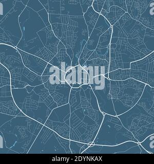 Coventry map. Detailed map of Coventry city administrative area ...