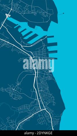 Gdynia map. Detailed map of Gdynia city administrative area. Cityscape ...