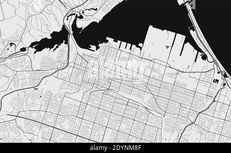 Urban vector city map of Hamilton, New Zealand Stock Vector Image & Art ...