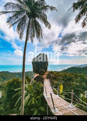 Koh Samui Overlap Stone in thailand, south east Asia Stock Photo - Alamy