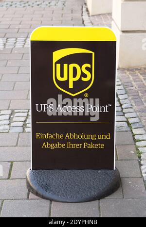 Postal service - delivery of a package through a delivery service Stock ...