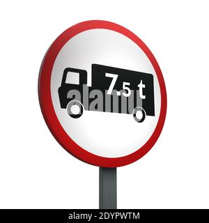 No goods vehicles over maximum gross weight shown except for loading ...