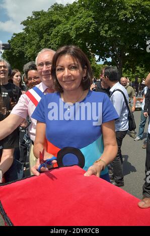 Anne Hidalgo attending the 12th Tropical Carnival in Paris, France on ...