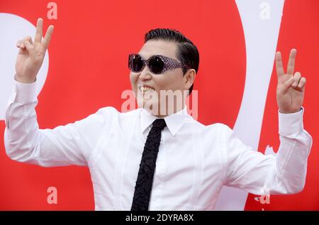 Psy attends the premiere of RED 2 held at Westwood Village Theatre in ...