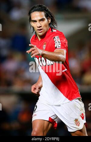 Monaco's Radamel Falcao during the French First League soccer match ...