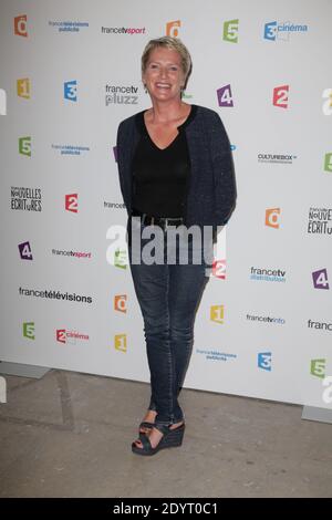 Elise Lucet attending the annual press conference of France Televisions ...