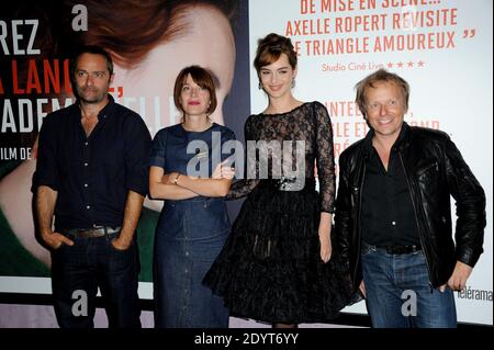 (L-R) Cedric Kahn, Axelle Ropert, Louise Bourgoin and Laurent Stocker ...