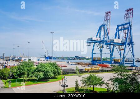 The Alabama State Docks are pictured at the Port of Mobile, May 14 ...