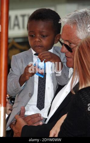 Sandra Bullock and son Louis Bardo Bullock seen dropping off her two ...