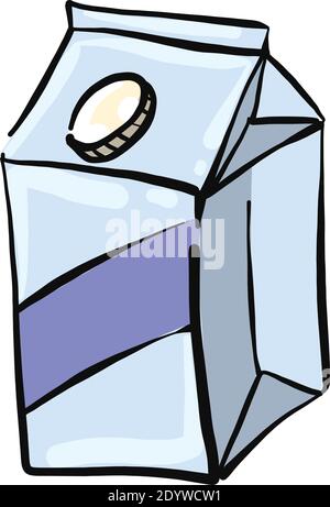 fresh milk in box pack Stock Vector Image & Art - Alamy