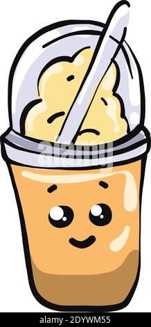 kawaii juice cup design Stock Vector Image & Art - Alamy