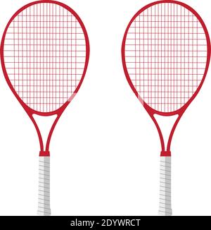 Two Tennis Rackets Equipment Vector. Illustration Isolated On White ...