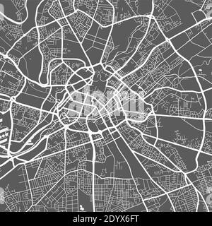 Urban vector city map of Manchester, England Stock Vector Image & Art ...
