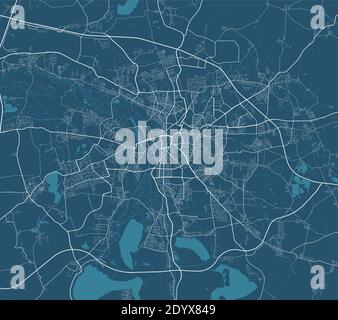Urban vector city map of Leipzig, Germany Stock Vector Image & Art - Alamy