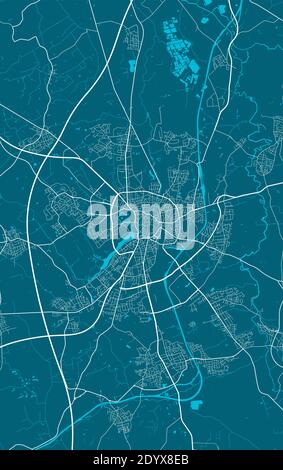 Munster map. Detailed map of Munster city administrative area ...