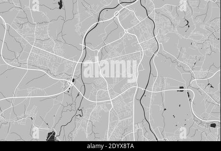 Urban vector city map of Ostrava, Czech Republic, Europe Stock Vector ...